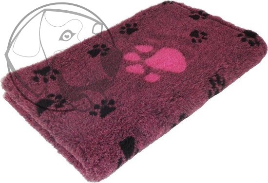 Originál VetBed deka pro psa fuchsiová / černé tlapky, protiskluzová ...